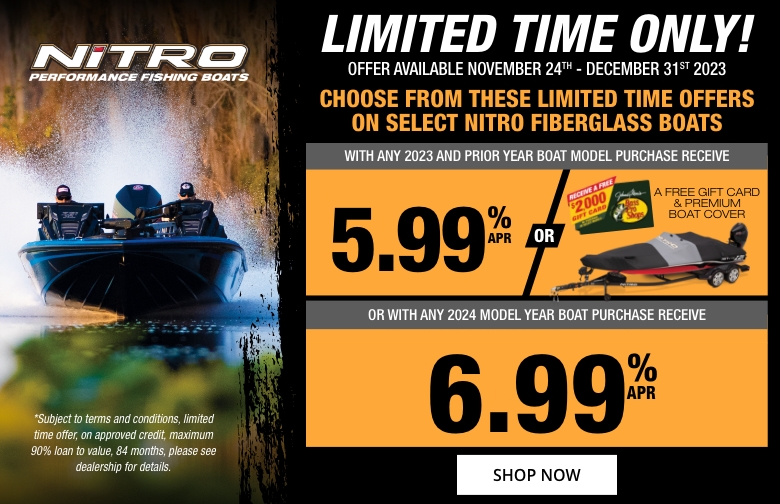 NITRO® Boats Specials & Promotions